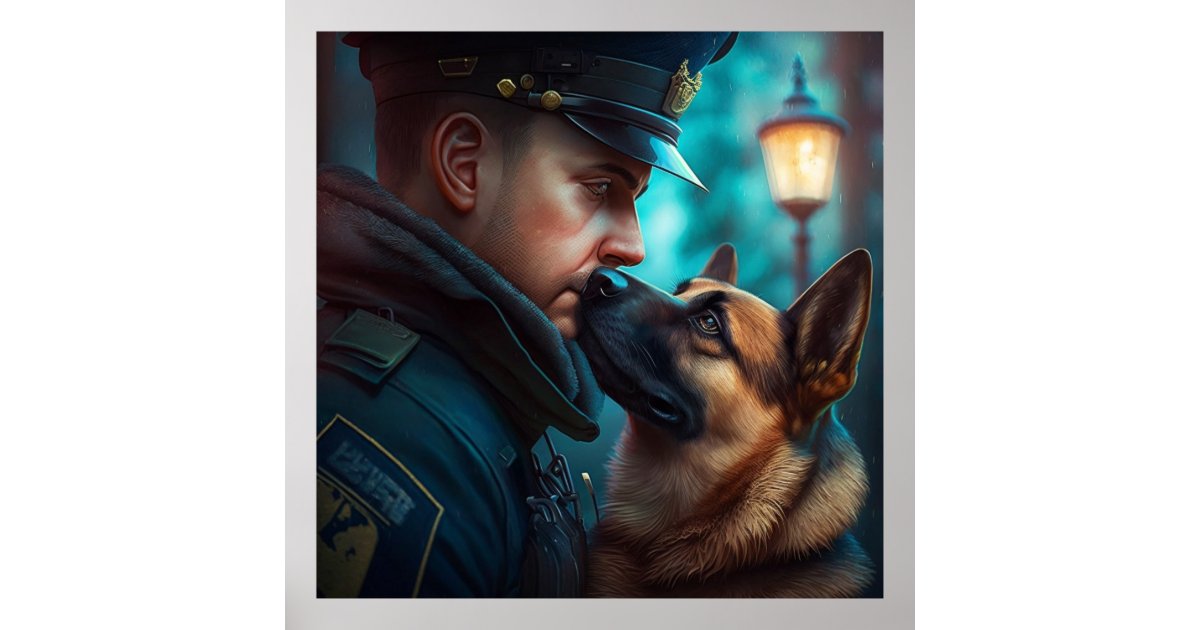 Cop and Dog Poster | Zazzle