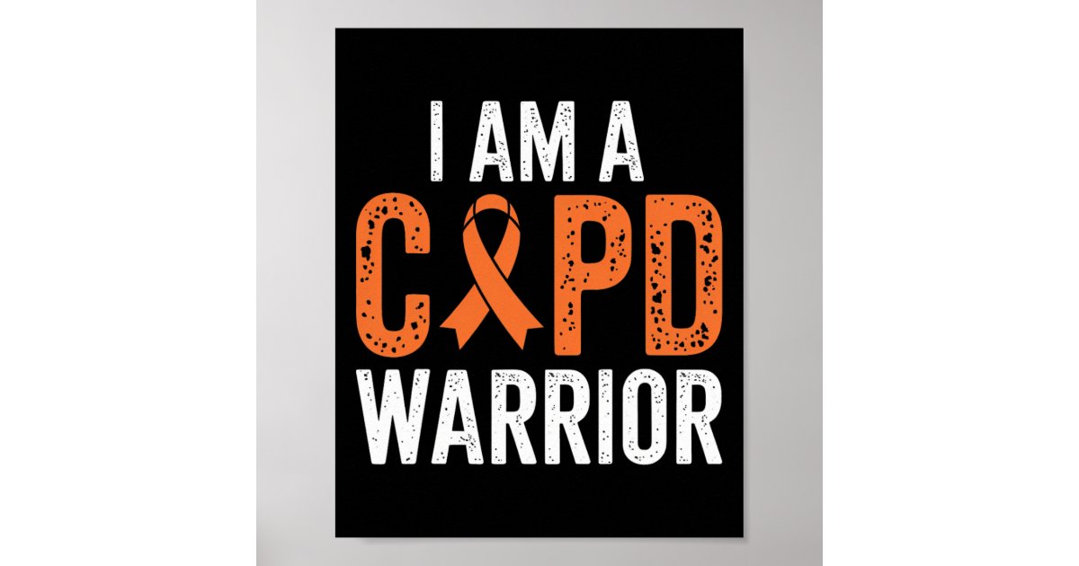 Copd Warrior Pulmonary Lung Disease Emphysema Bron Poster | Zazzle