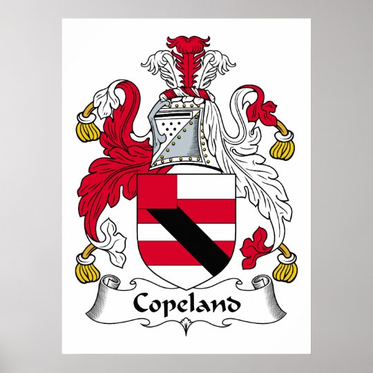 Copeland Family Crest Poster | Zazzle.com