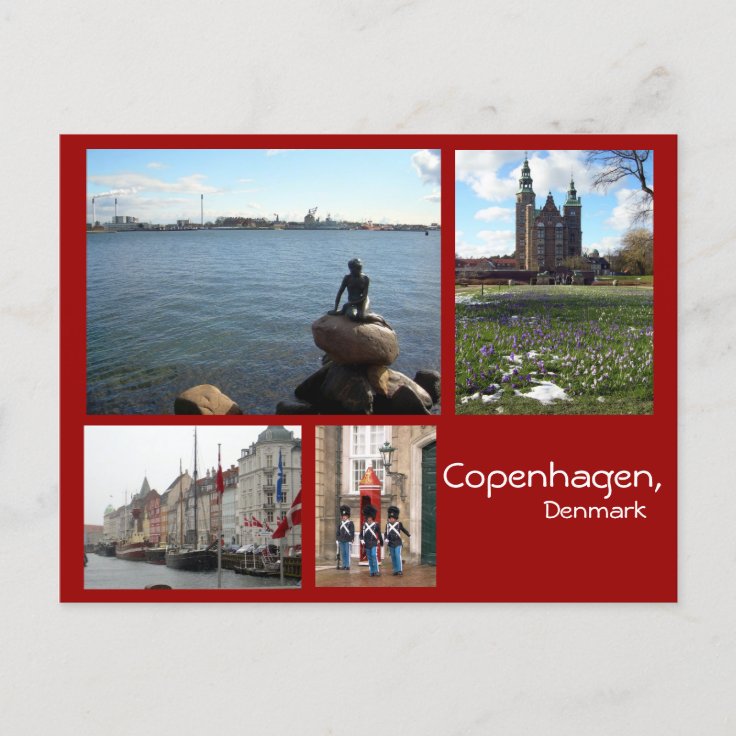 Copenhagen Collage Postcard | Zazzle