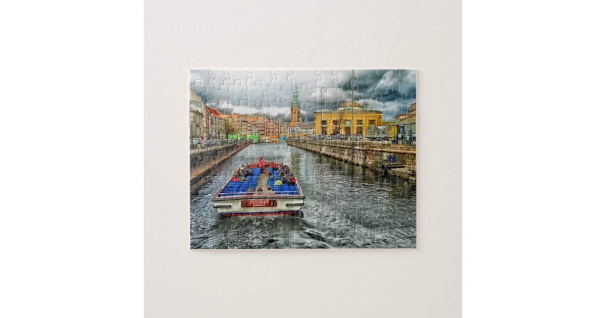 Copenhagen Denmark Canal Jigsaw Puzzle | Zazzle