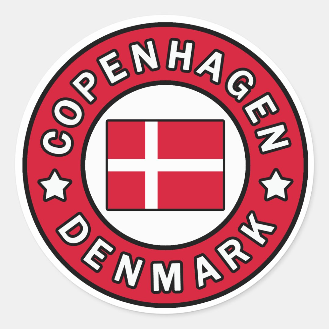 Copenhagen Denmark sticker | Zazzle