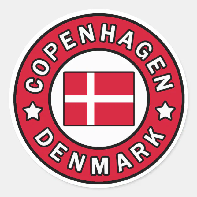 Copenhagen Denmark sticker | Zazzle