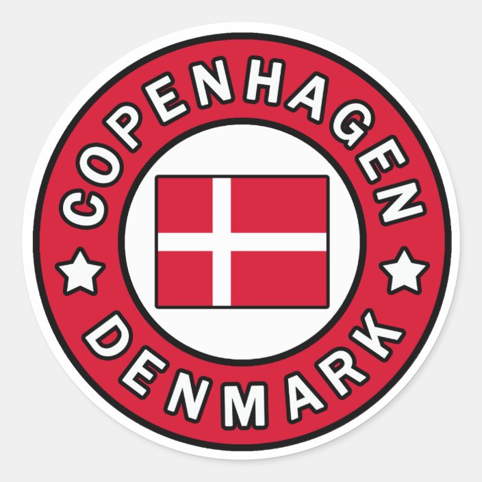 Copenhagen Denmark sticker | Zazzle.com
