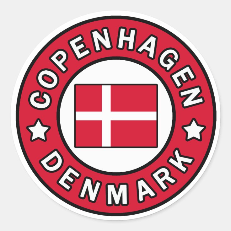 Copenhagen Denmark sticker | Zazzle