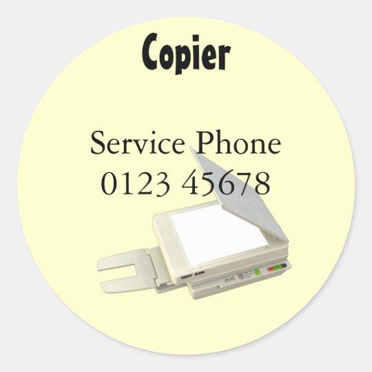 Copier service sticker | Zazzle.com