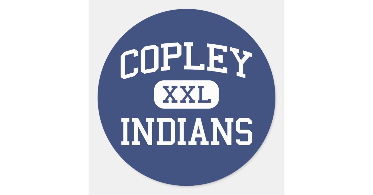 Copley - Indians - High School - Copley Ohio Classic Round Sticker | Zazzle