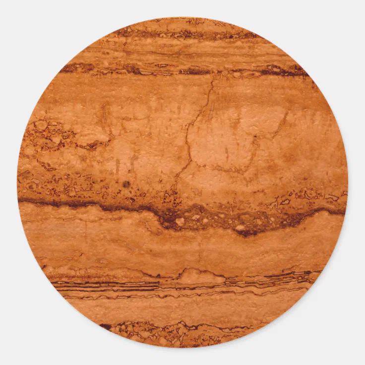 Copper Canyon Granite, amber gold Sedona mountains Classic Round ...