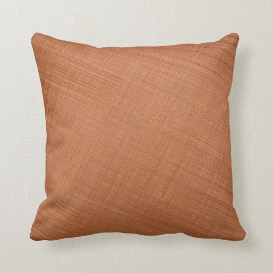 Copper Colored Throw Pillow | Zazzle.com