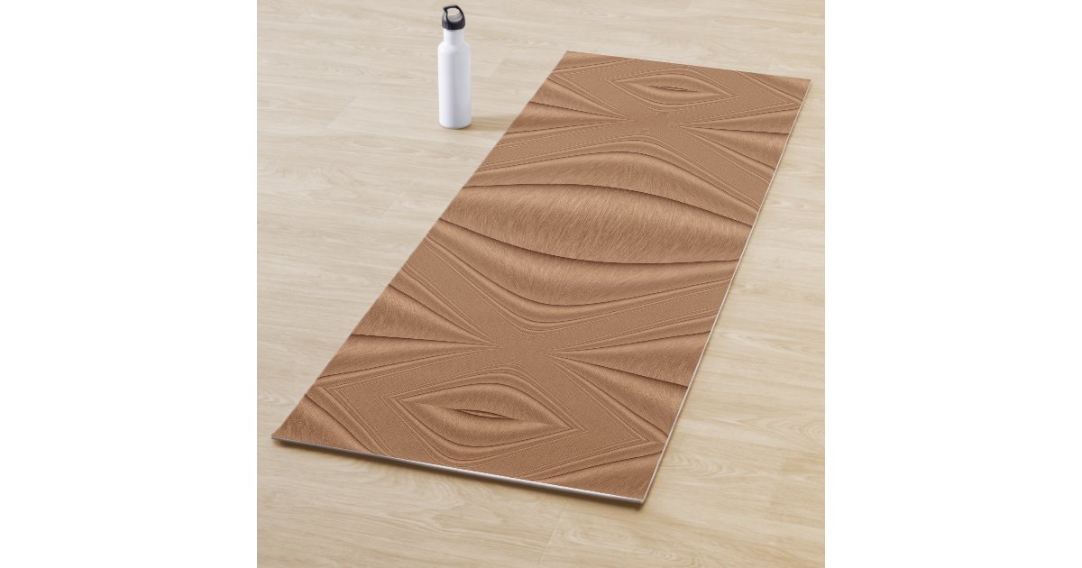 Copper Contour Yoga Mat | Zazzle