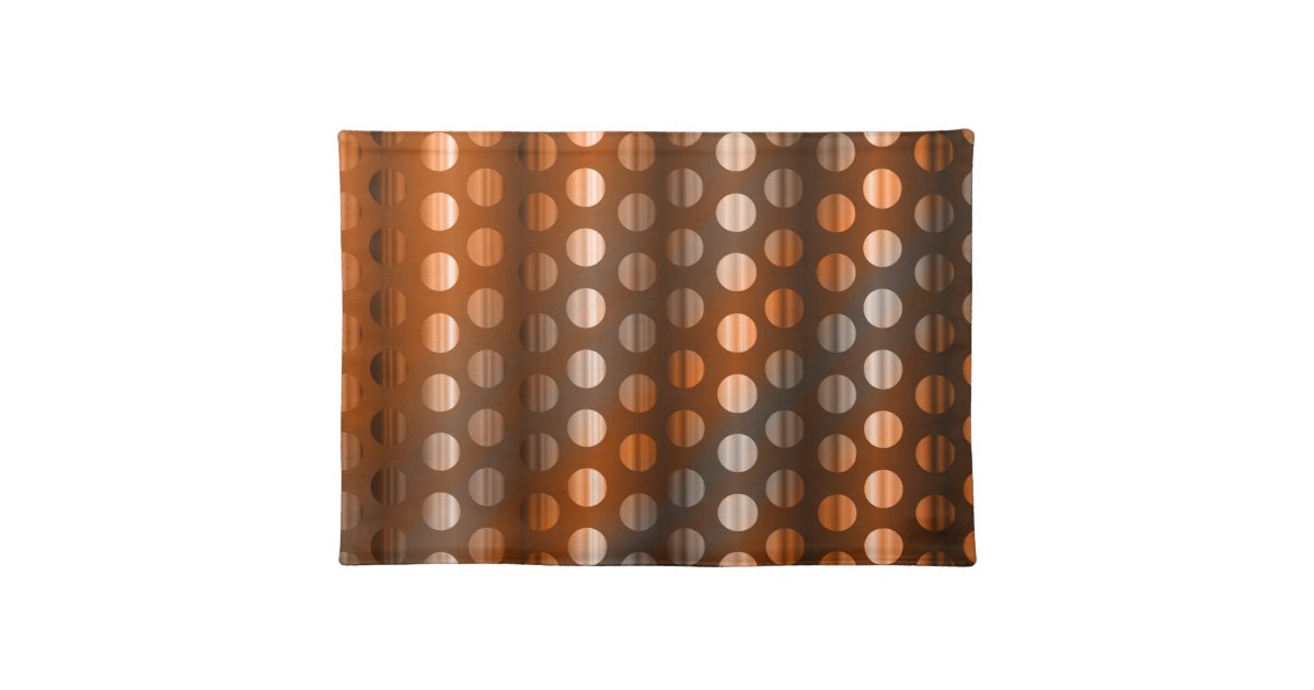 Copper Dots Placemat | Zazzle