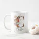 Copper Floral Letter C Monogram Coffee Mug | Zazzle