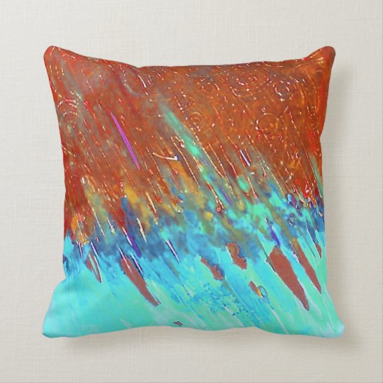 Copper Patina Landscape Throw Pillow | Zazzle.com