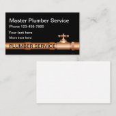 Copper Pipes Plumber Design Business Card | Zazzle