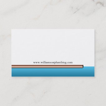 Copper Pipes Plumbing Business Cards | Zazzle
