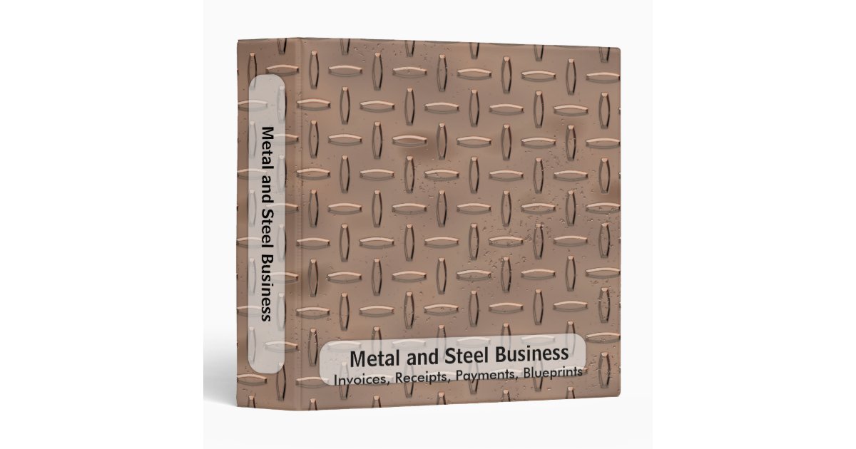 Copper Plate Business Binder | Zazzle