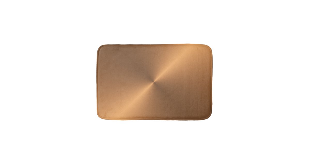Copper Shine Bath Mat | Zazzle
