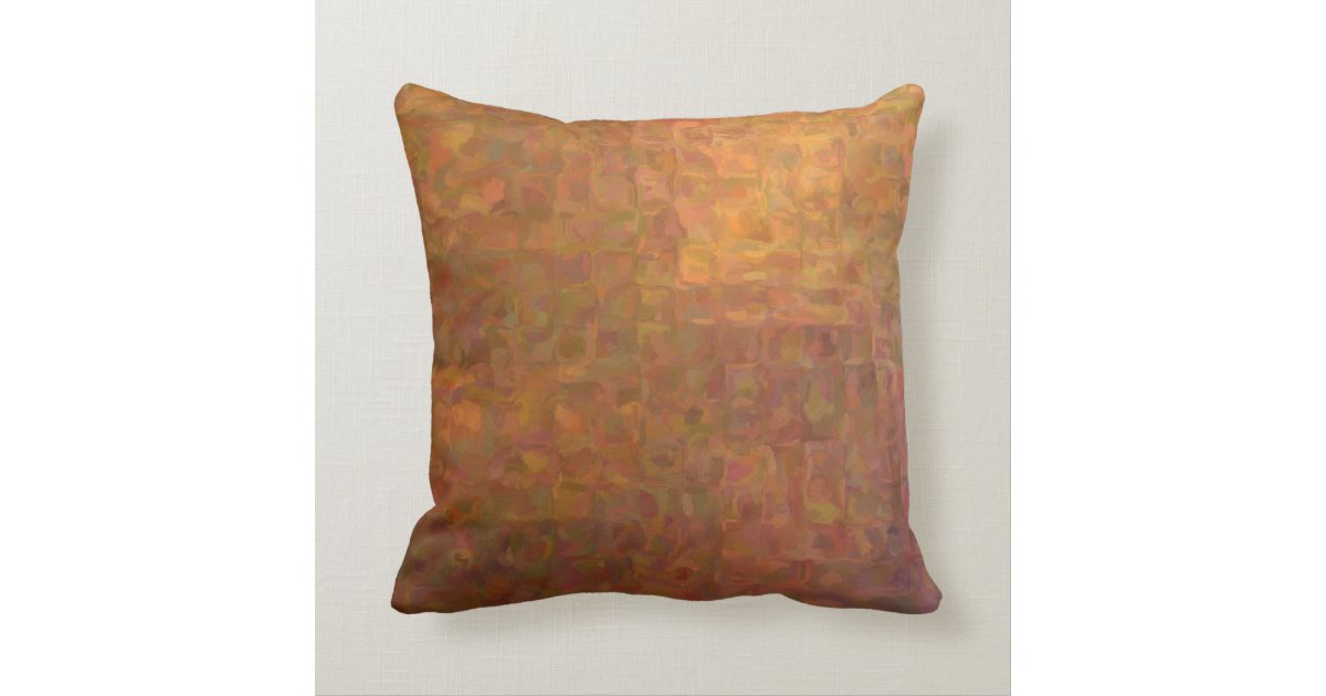 copper throw pillow | Zazzle.com