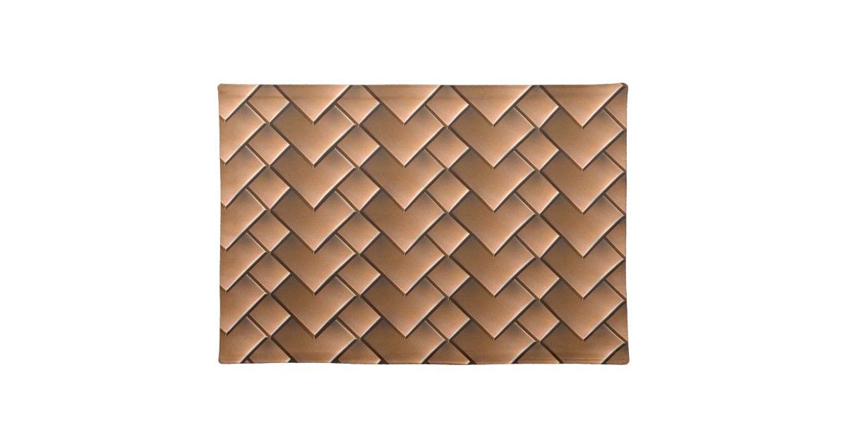 Copper Tiles placemat | Zazzle
