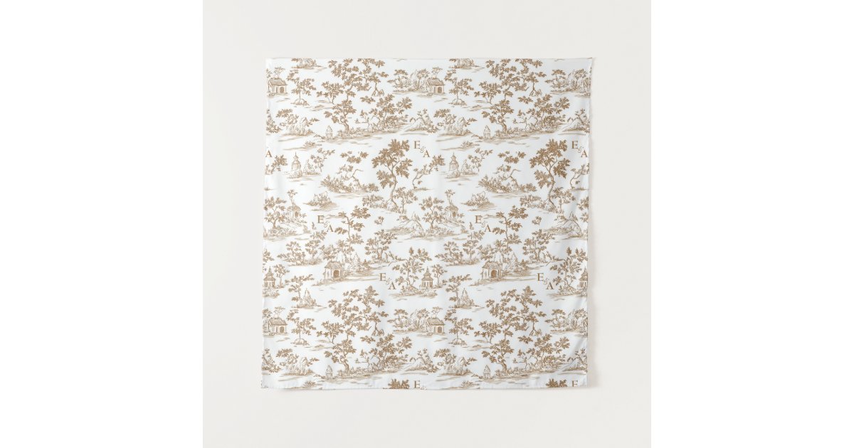 Copper Toile / Mocha Mousse, Photo Wall Backdrop | Zazzle