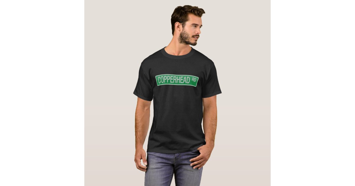 Copperhead Road street sign T-Shirt | Zazzle