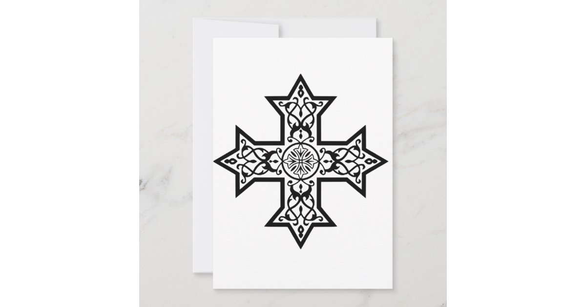 Coptic Cross Invitation | Zazzle