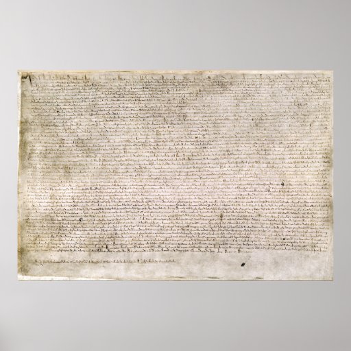 Copy of the Magna Carta Replica Print | Zazzle