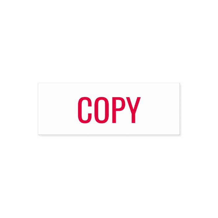 COPY Red Ink Text Business Self-inking Stamp | Zazzle.com