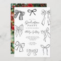 Coquette Bows Graduation Party Invitation | Zazzle