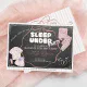 Coquette cute sleep-under birthday party invitation | Zazzle