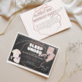 Coquette cute sleep-under birthday party invitation | Zazzle