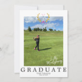 Coquette Golf & Golfer Graduation Announcement | Zazzle
