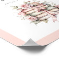 Coquette Pink Bow Baby Shower Cards And Gifts Poster | Zazzle