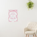 Coquette Pink Bow Love Shack Birthday Foam Board | Zazzle