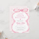 Coquette Pink Bow Love Shack Birthday Invitation | Zazzle
