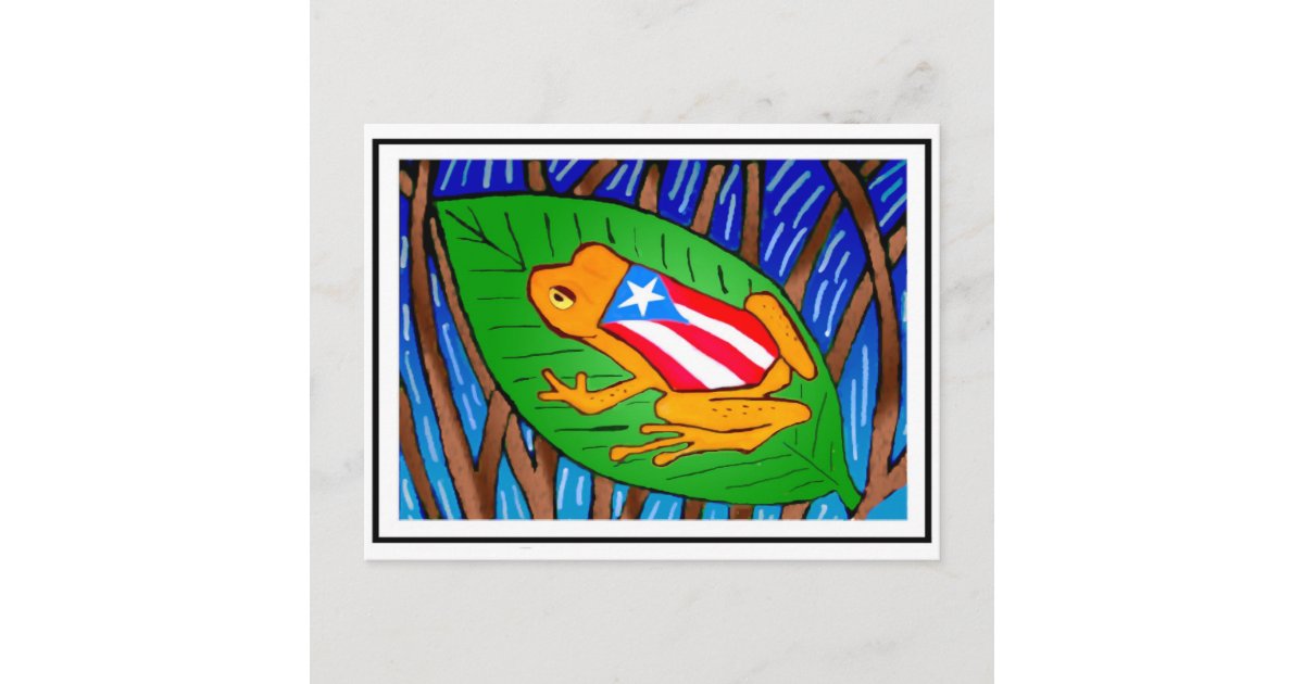 Coqui-flag Postcard | Zazzle
