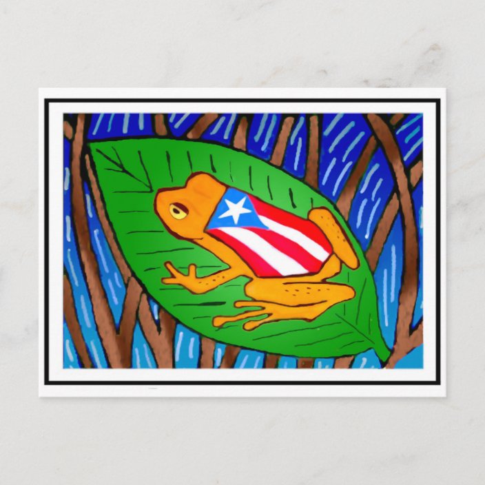Coqui-flag Postcard | Zazzle.com
