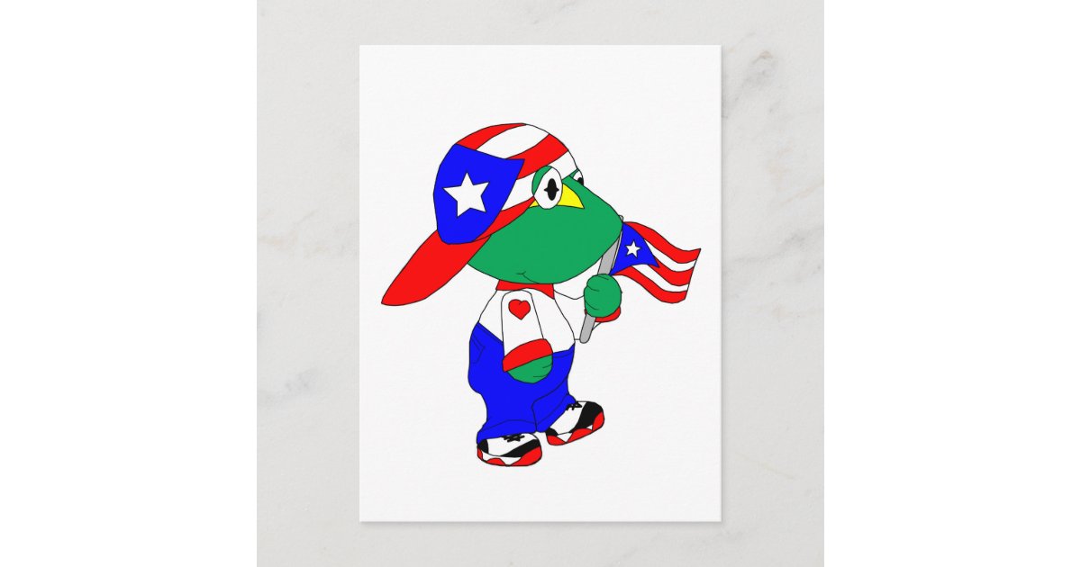 Coqui Puerto Rico Pride Postcard | Zazzle
