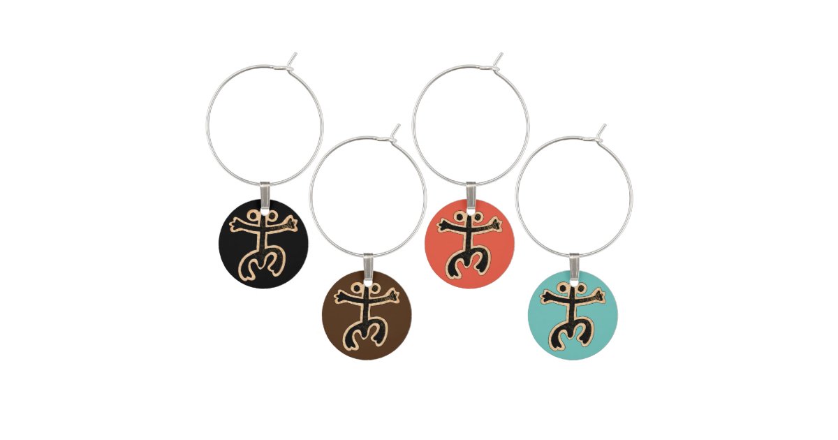 Coqui Taino on Wood Wine Charm | Zazzle