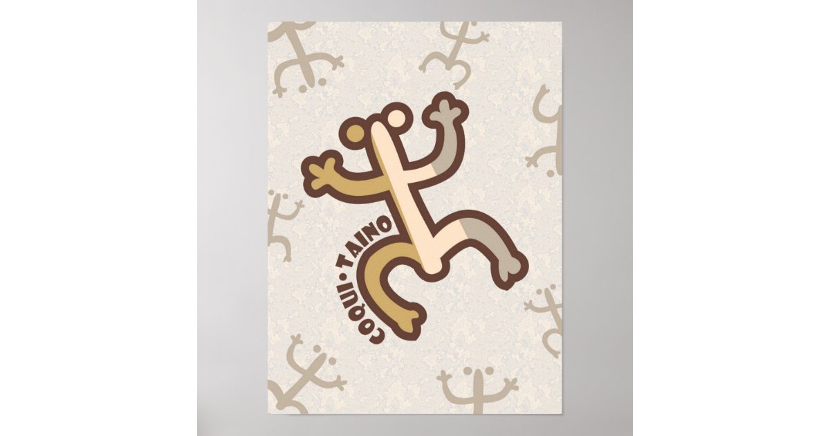 Coqui Taino Puerto Rico Wall Art Download Poster | Zazzle