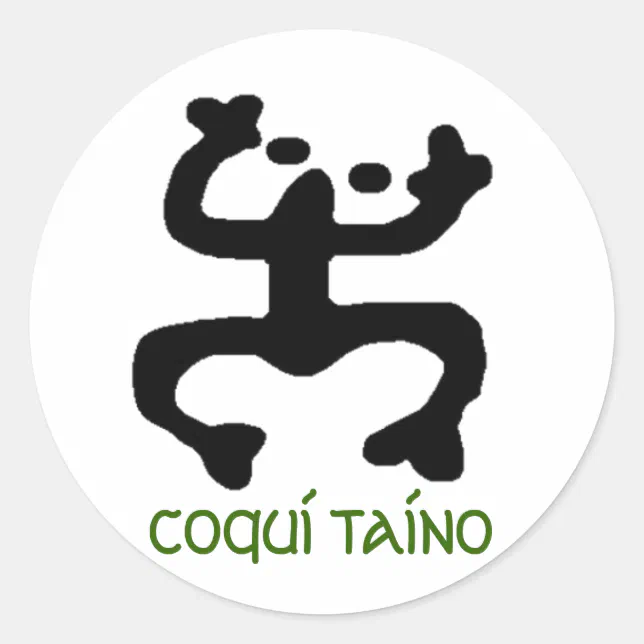 Coqui Taino Stikers Classic Round Sticker | Zazzle