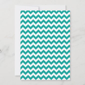 Coral and turquoise Chevron Shower Invitation | Zazzle