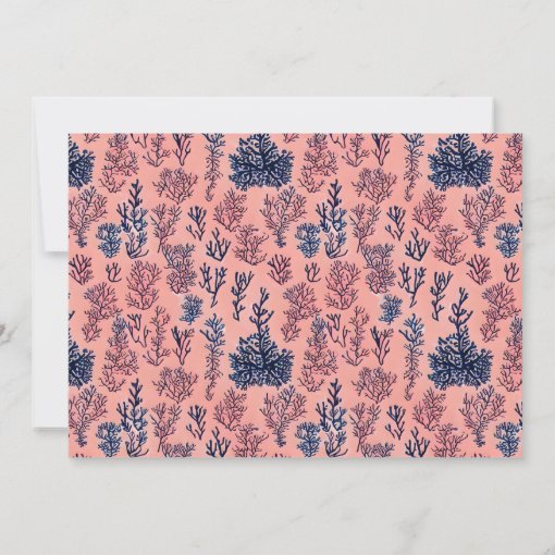 Coral Beach All Purpose Generic Party Invitation | Zazzle