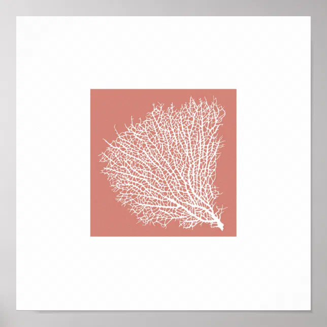 coral branch poster | Zazzle