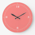 Coral Coral Wall clock | Zazzle