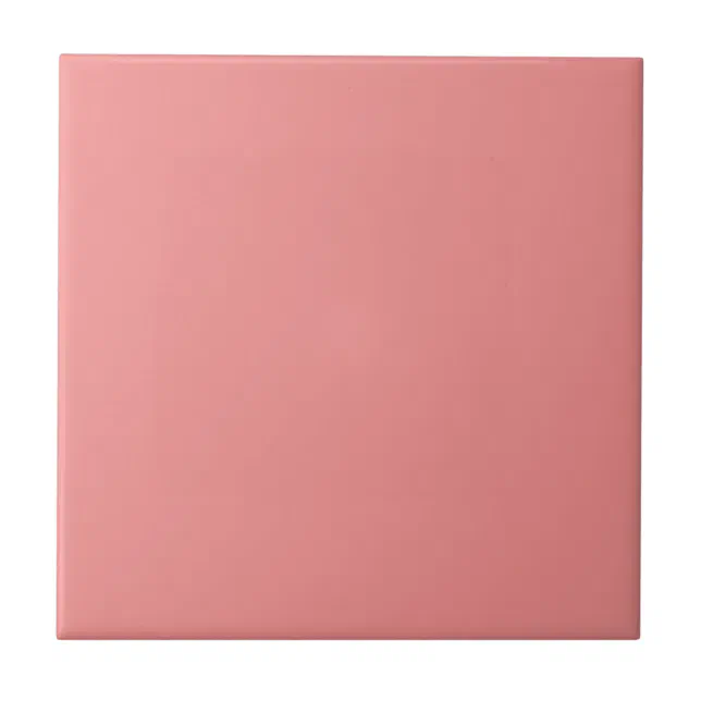 Coral Dish Square Kitchen and Bathroom Ceramic Tile | Zazzle