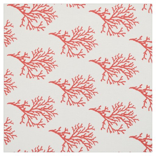 Coral Fabric | Zazzle
