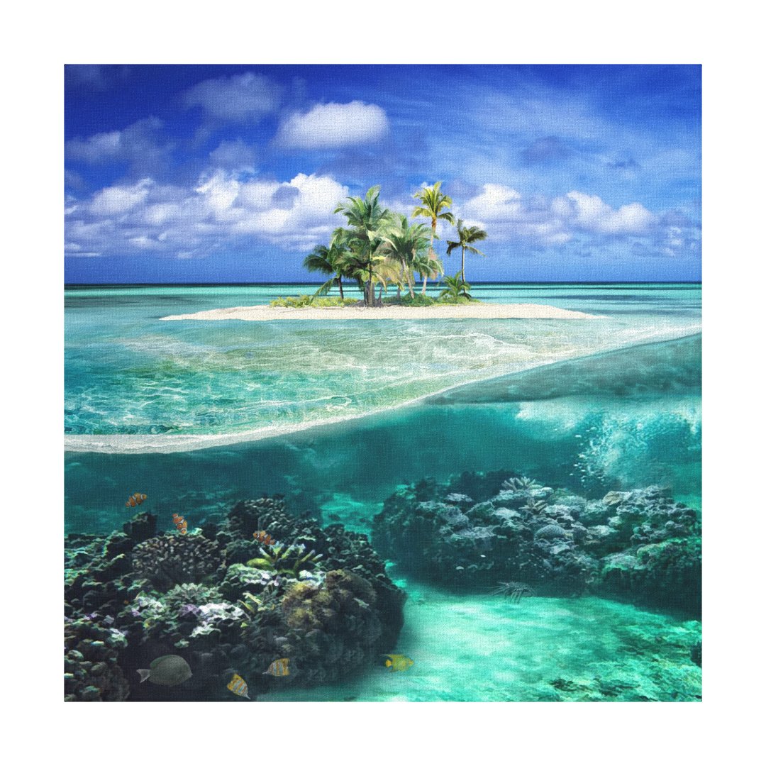 Coral Island Canvas Print | Zazzle