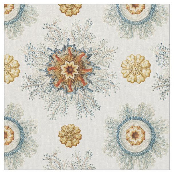 Coral reef pattern fabric | Zazzle