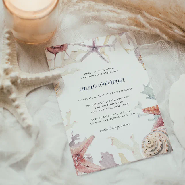 Coral Reef Baby Shower Invitation | Zazzle